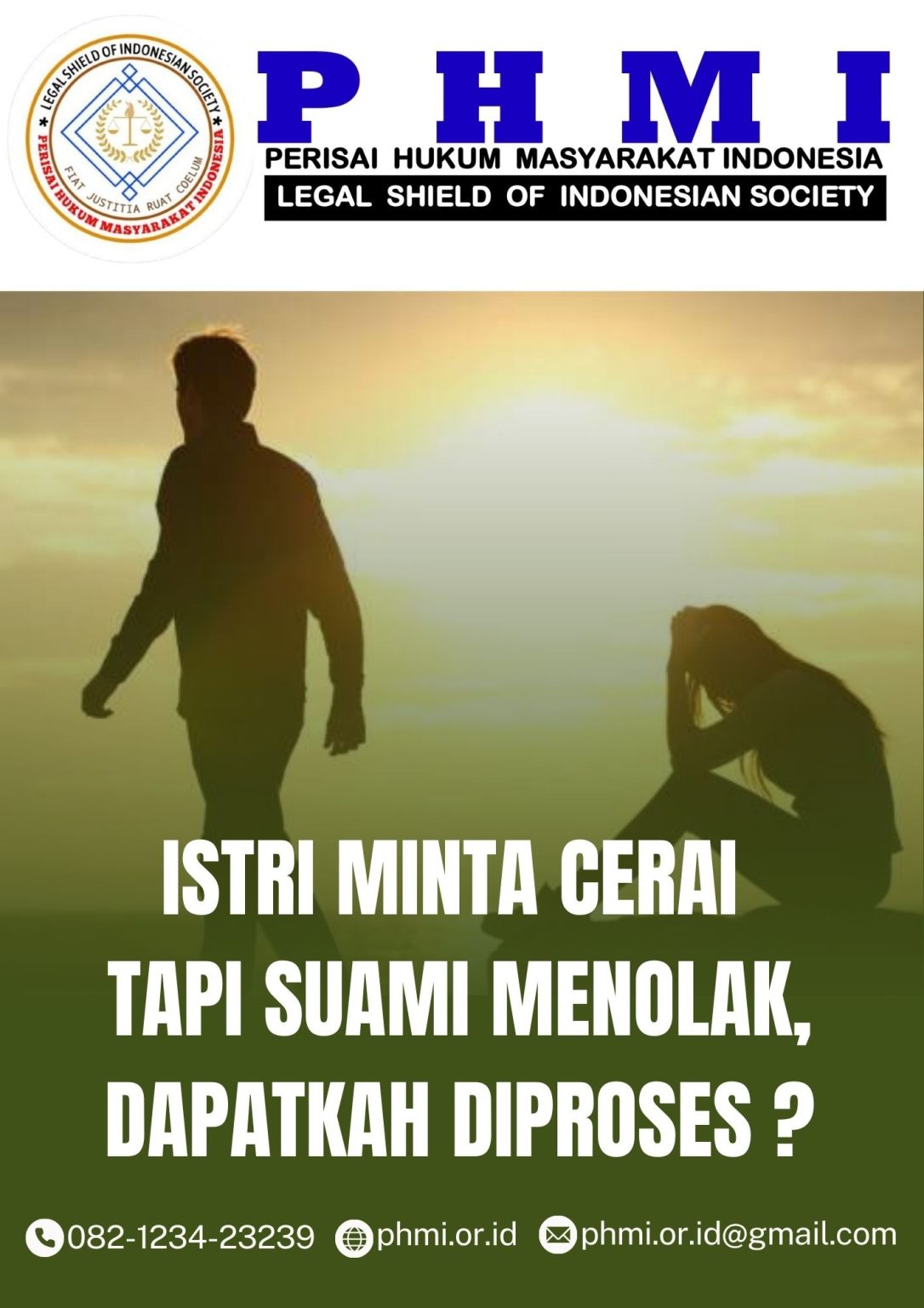 Istri Gugat Cerai Tapi Suami Menolak, Dapatkah Diproses ? - PHMI